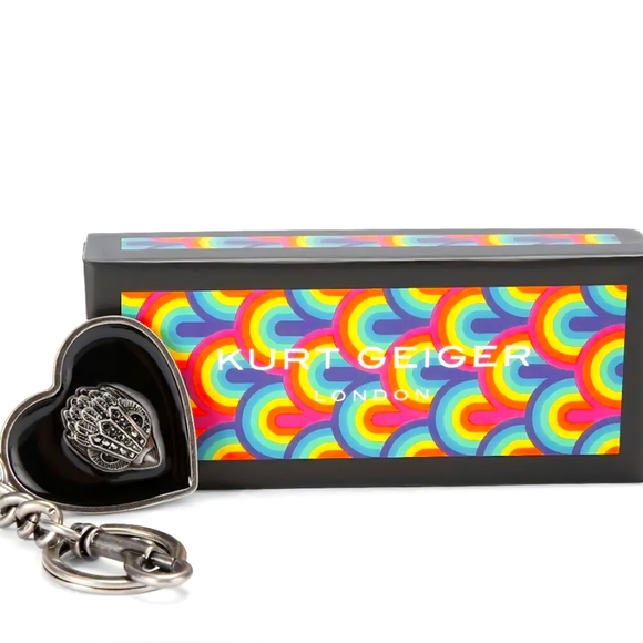 Kurt Geiger | Accessories | Kurt Geiger Nib Large Heart Eagle Charm ...